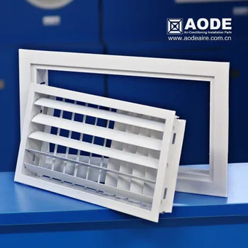 Hvac Aluminium Double Deflection Register With Removable Core - Buy Air ...