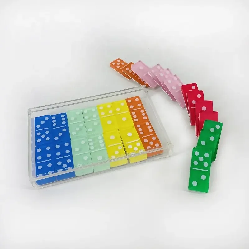 Acrylic Luxury Domino Set - Customizable for All Ages