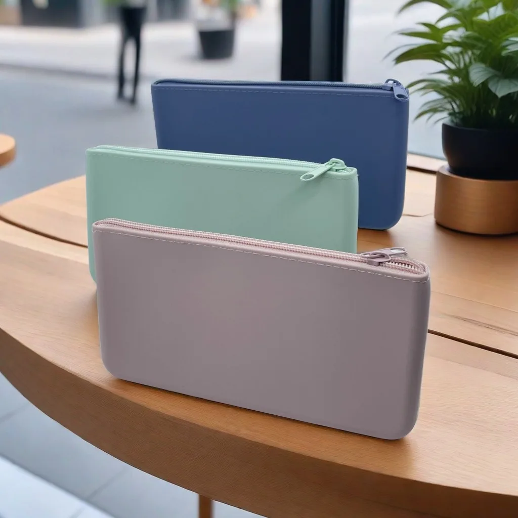 Custom Silicone Pouch Zip Wallet Fashion Women Wallet Credit Card ...