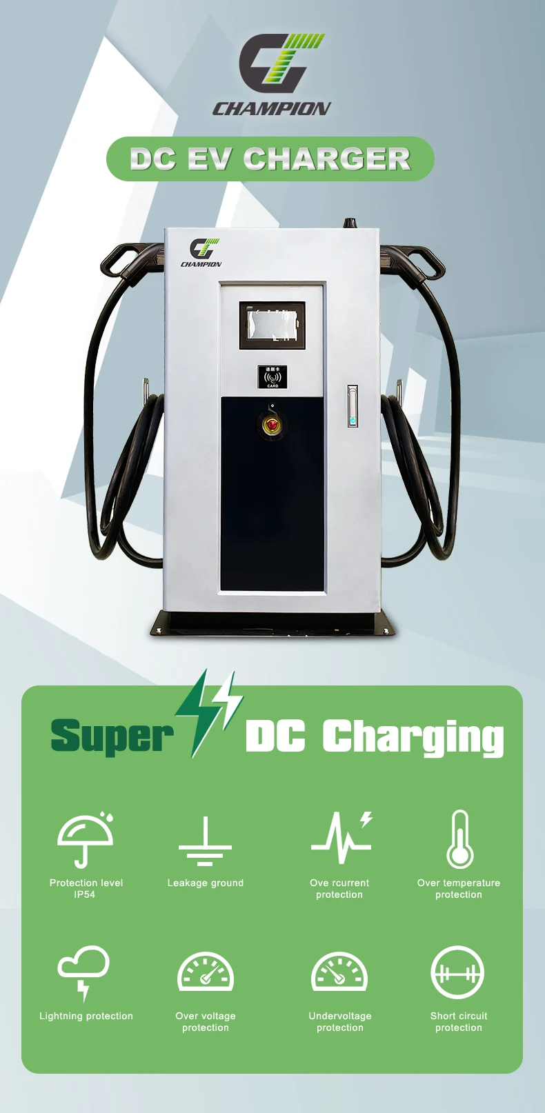 China New Ev Dc Charger Smart Controller 60kw Dc Ev Charger Electric ...