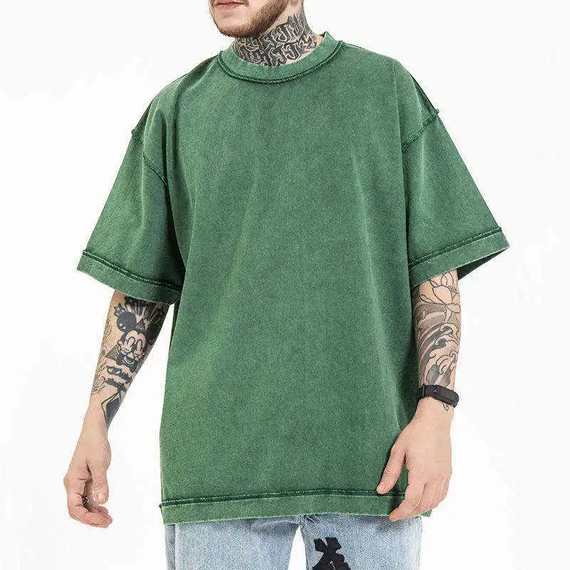 Heavy Cotton Custom Streetwear Cotton T Shirt Man High Quality 240 Gsm ...