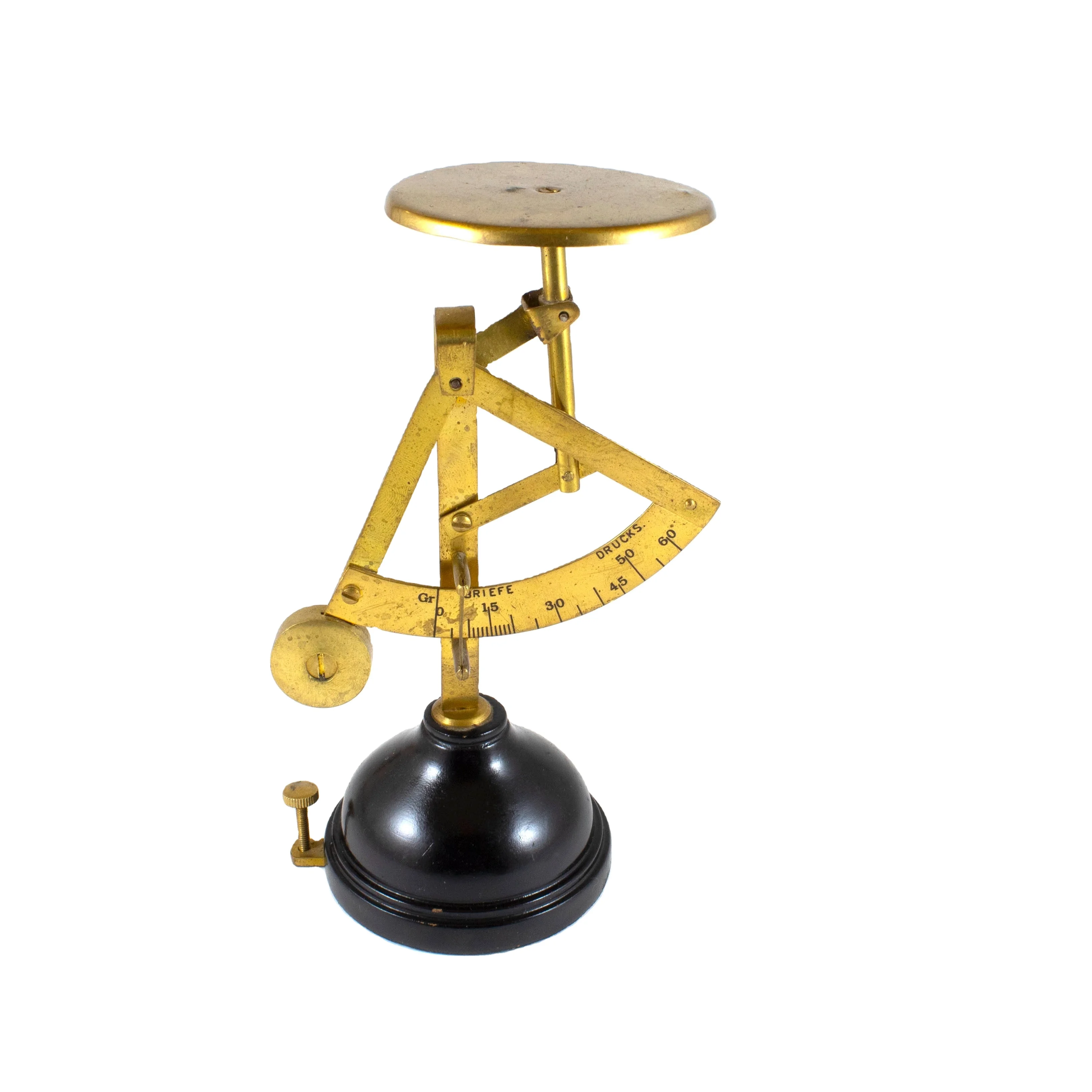Brass Nautical Antique Vertical 100 Grams Weighing Scale With Platform ...