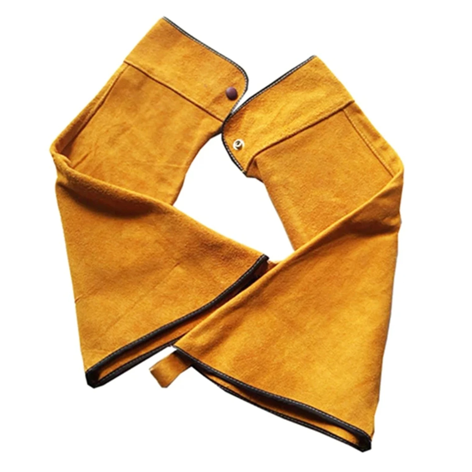 Leather Welding Sleeves Industrial Safety Heavy Duty Spark Resistant ...