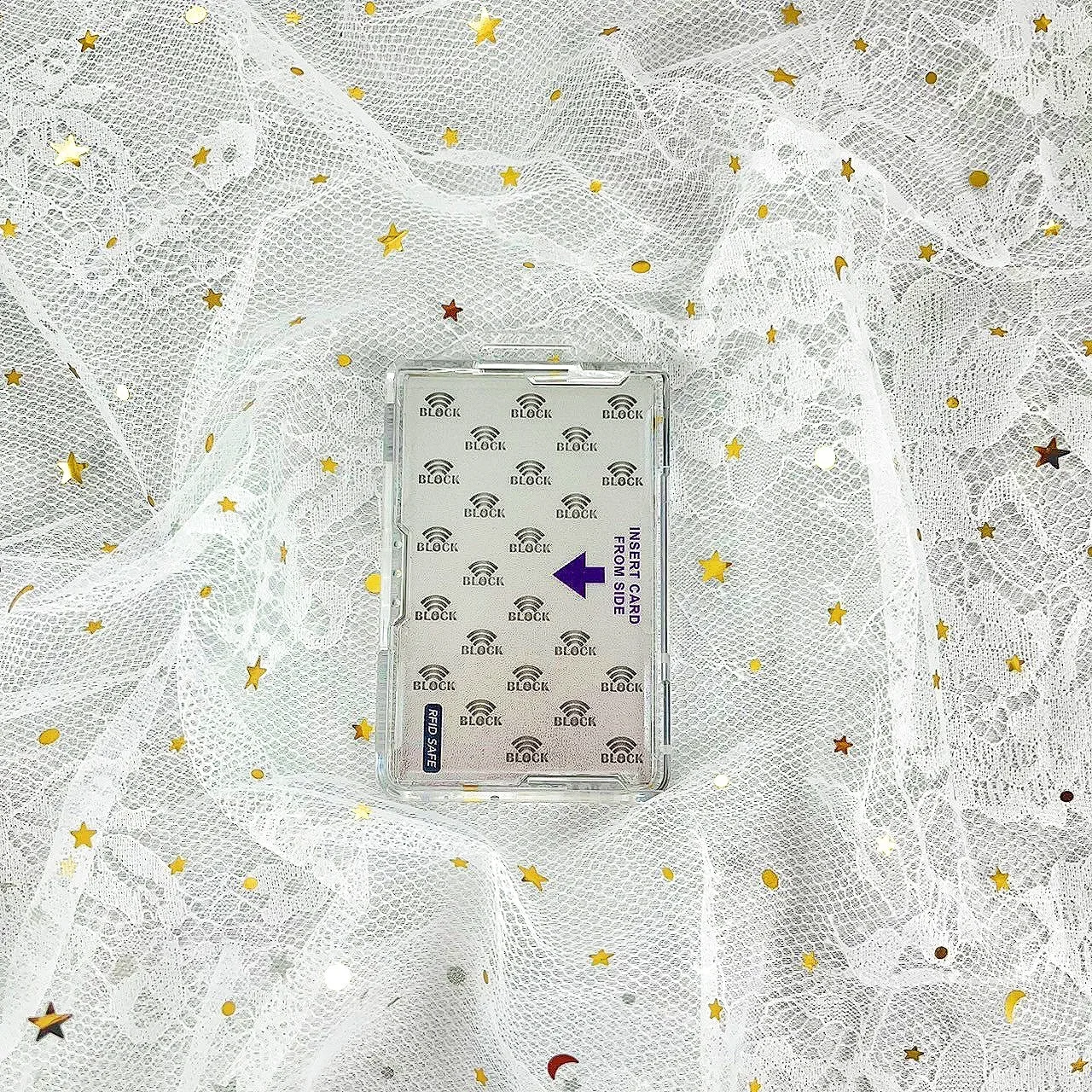 Ac926-rfid Clear Rfid Blocking Plastic Id Card Holder | Wholesale