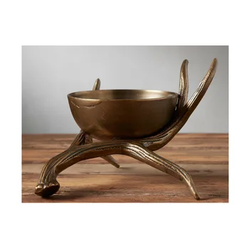 Tabletop Decor Metal Bowls With Tree Branches Stand Housewarming ...