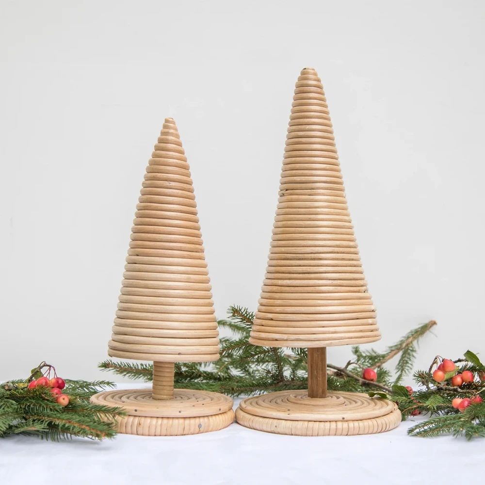 Adorable Rattan Tree For Christmas Decoration Meaningful Little Gift ...