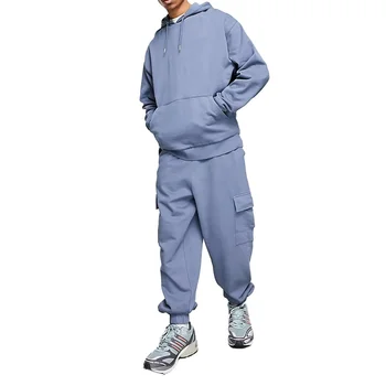 Oversized Hoodie And Oversized Joggers With Cargo Pocket Tracksuit ...