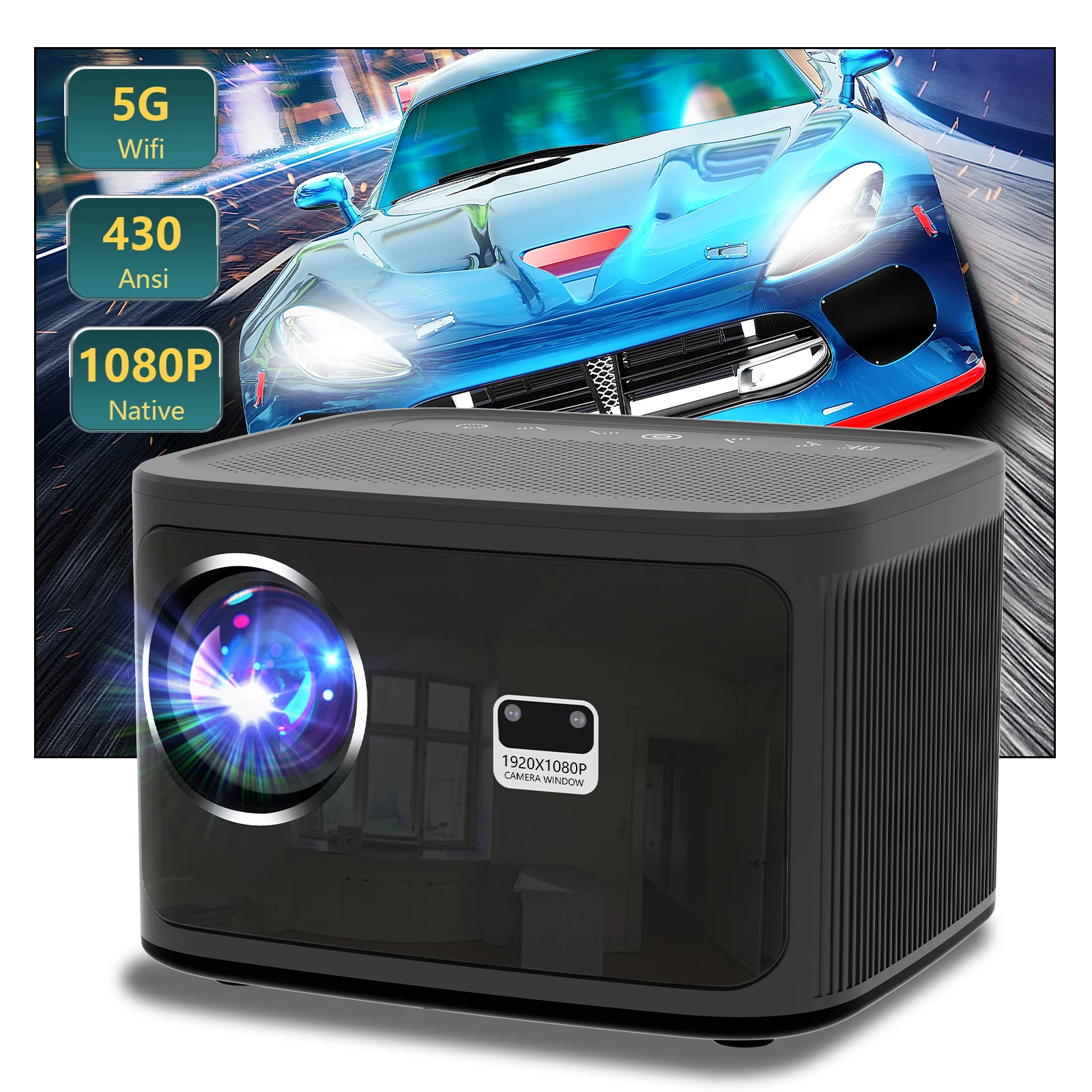 [Auto Keystone]Lightvalve M8 Best HD Small Wifi 4K Support Slide Home ...