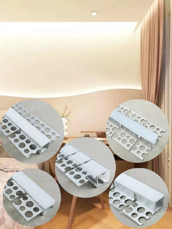 Flexible Bendable Aluminium Recessed Office Led Linear Light 20w 36w ...