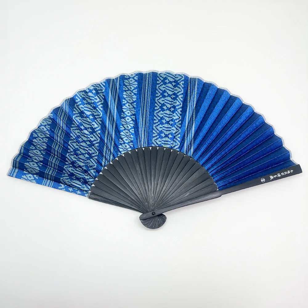 Promotional Large Rave Fan Bamboo Hand Fan Fabric Hand Held Folding ...