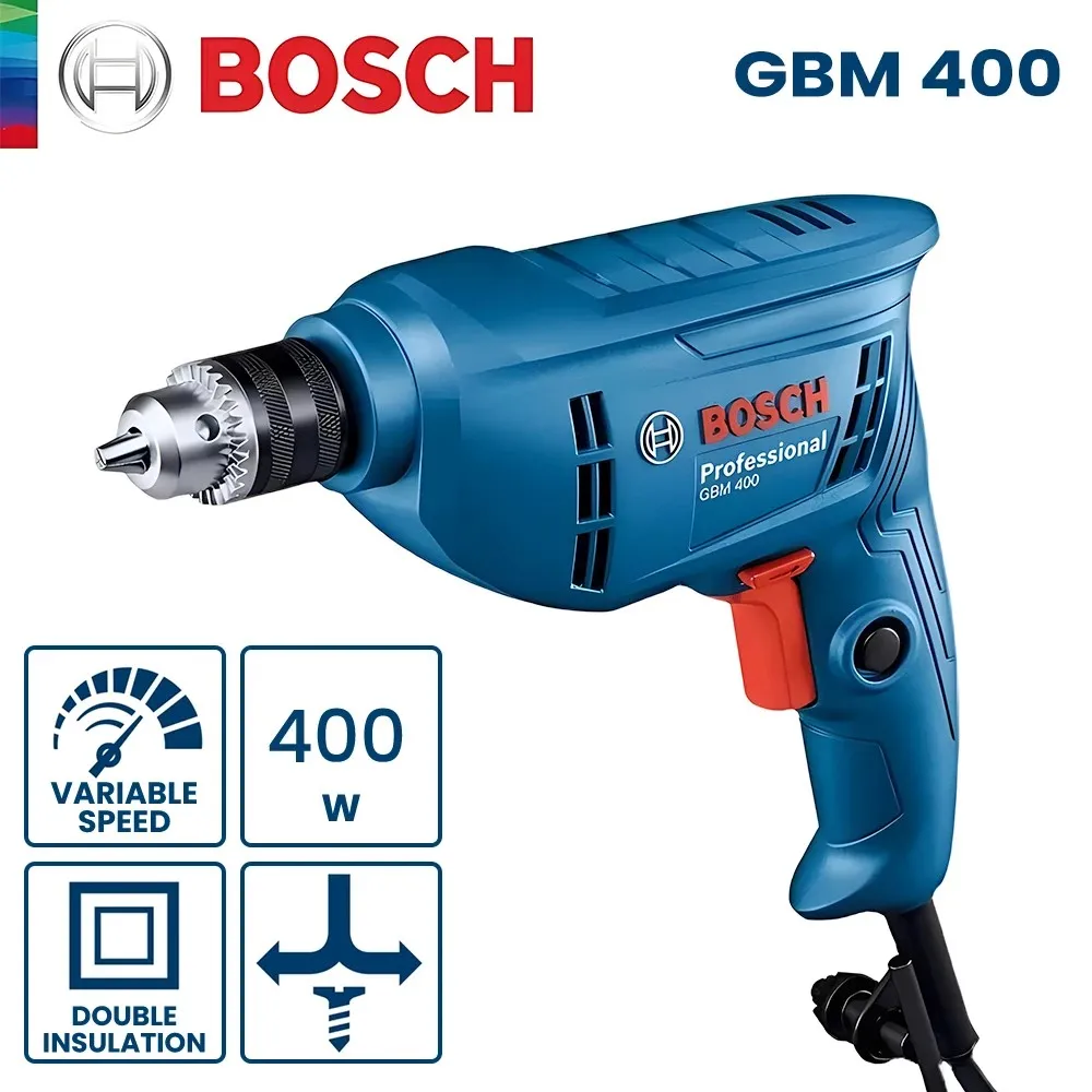 GBM 400 Professional Rotary Hammer Drill Corded Keyless Lightweight ...