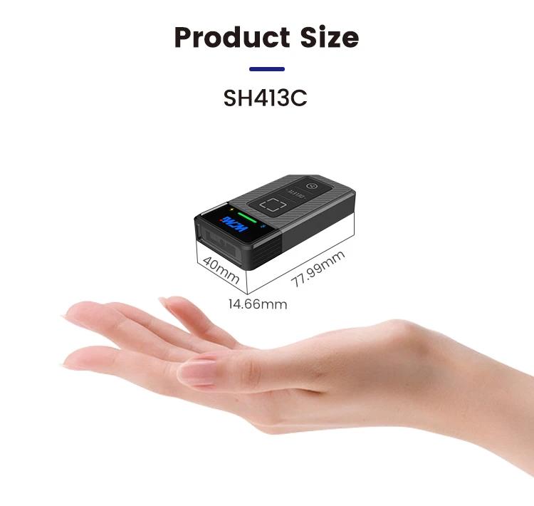 Qr Code Reader 2d Mini Portable Bt 2.4g Wireless Handheld Barcode ...