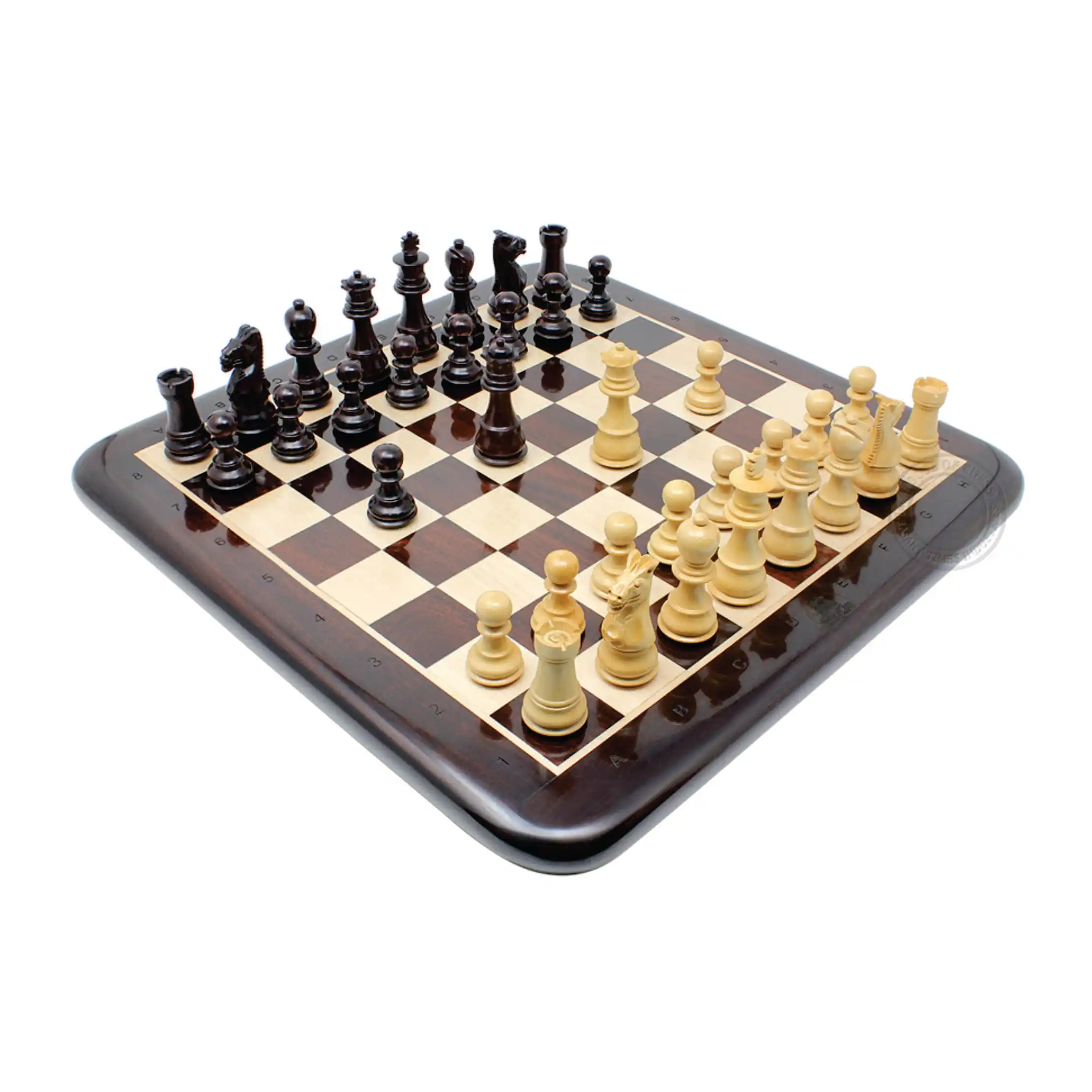 Rounded Corner Wooden Chess Board with Chess Pieces| Alibaba.com