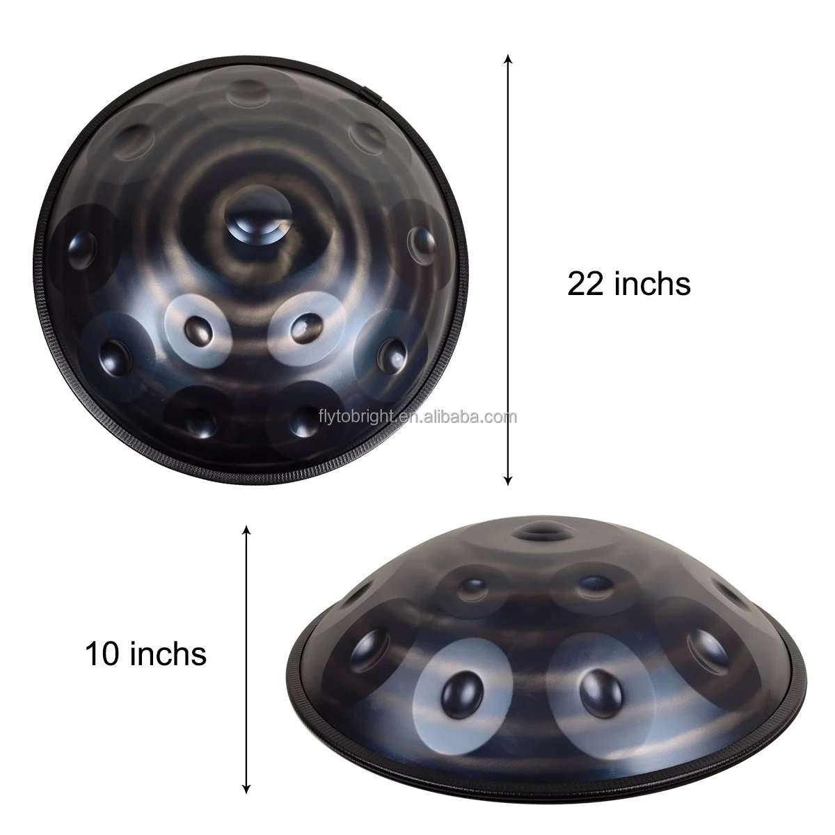 Handpan Drum - 12 Note Musical Instrument in D Minor Kurd