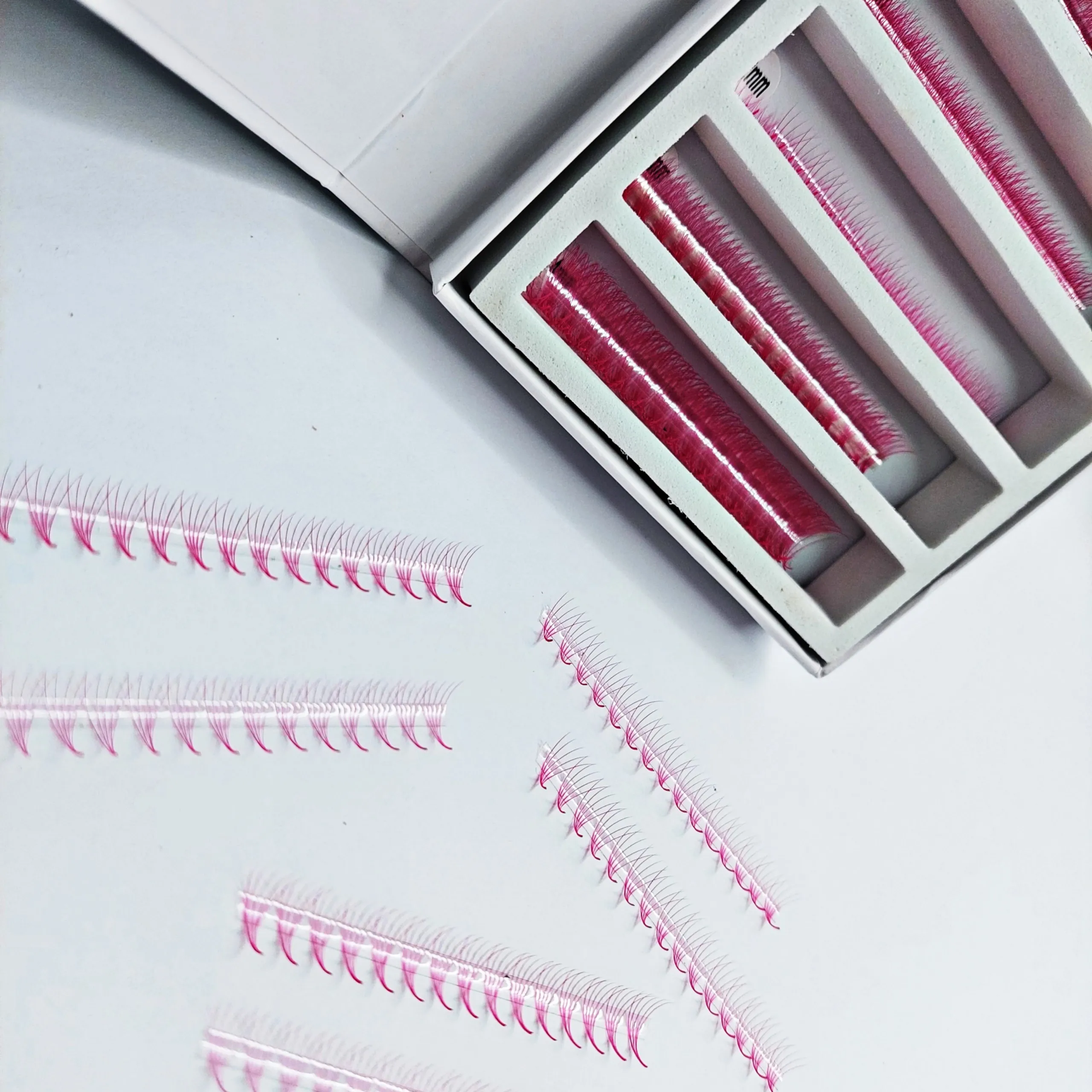 Td Lashes - Premade Pink Color 2d - 14d Hand Made With Custom Logo ...