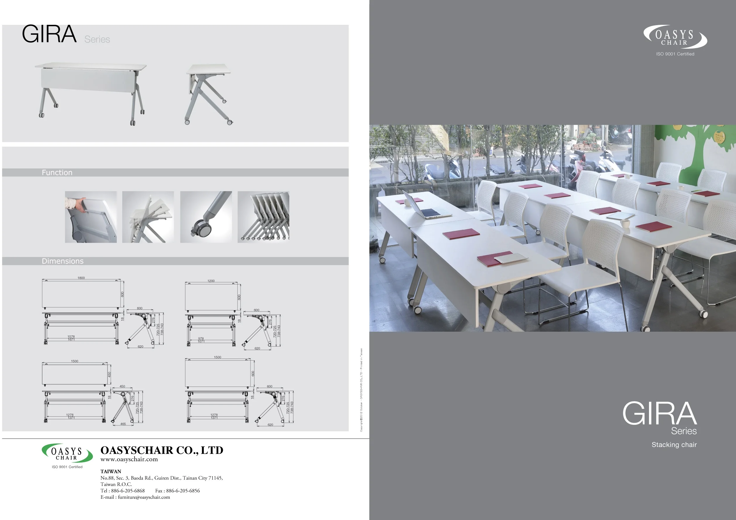 Bifma Table Frame 1500mm Folding Table For Office Green Zizia - Buy ...