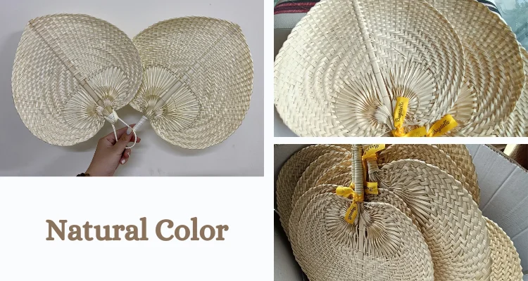 Handfan Raffia Fan Made in Vietnam - Bamboo Wedding Gift