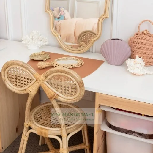 Rattan Bow Chair For Kids Kid Furniture Decor Item Natural Wicker Kid ...