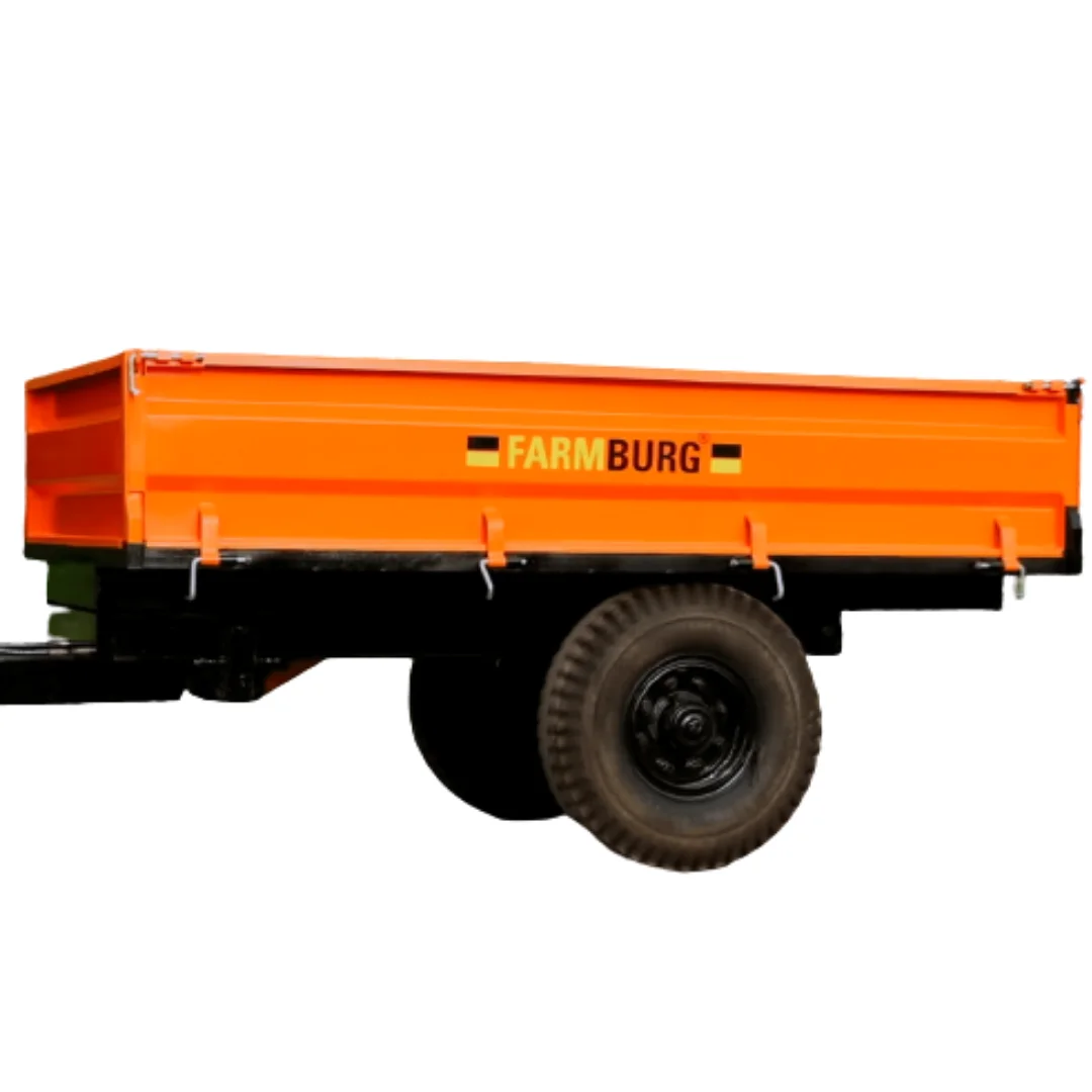 Farming Farmer Universal Tractor Trailer Walking Or Dumping Farm ...