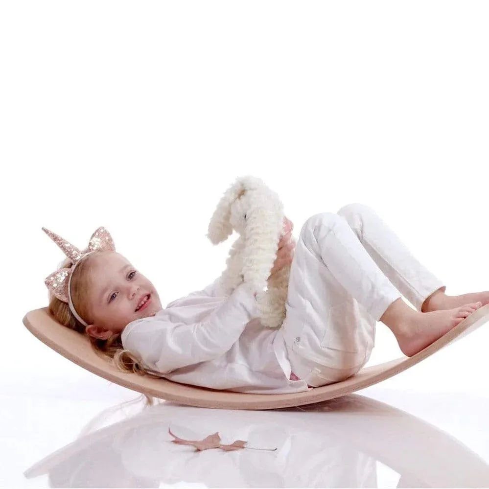 Colorful Curved Wood Balance Arc Board Wooden Children Wooden Balancing ...