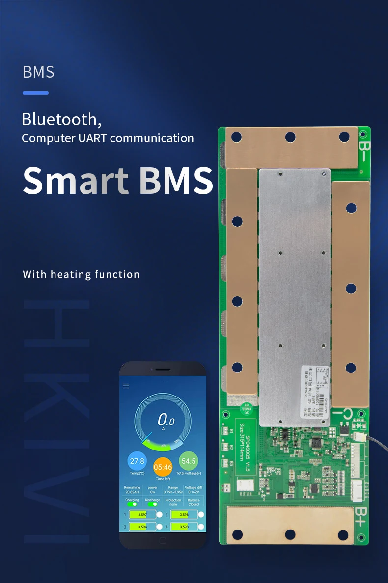 JBD Smart Lithium BMS 12V 150A - High Voltage Battery Management