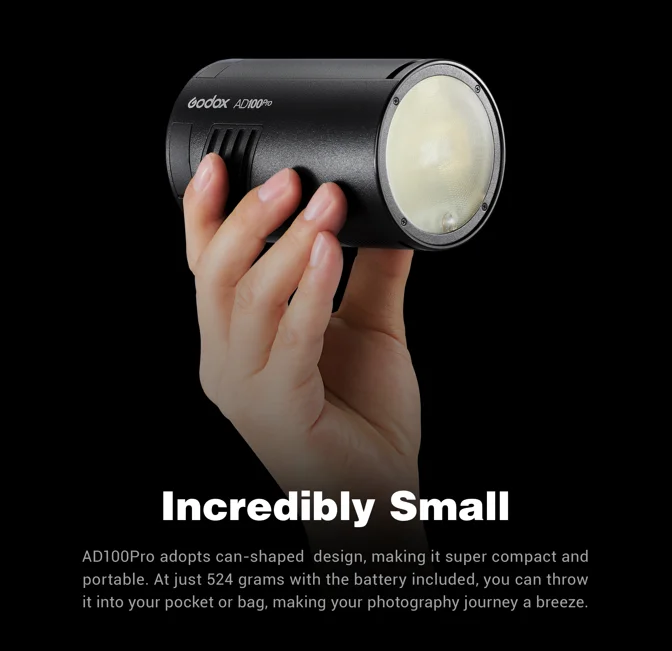 Godox Ad100pro Pocket Flash Light Godox Ad100 Pro Outdoor Studio Flash ...