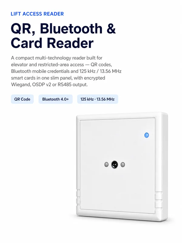 Smart Access Control QR Code Reader Dual Frequency RFID Reader for ...