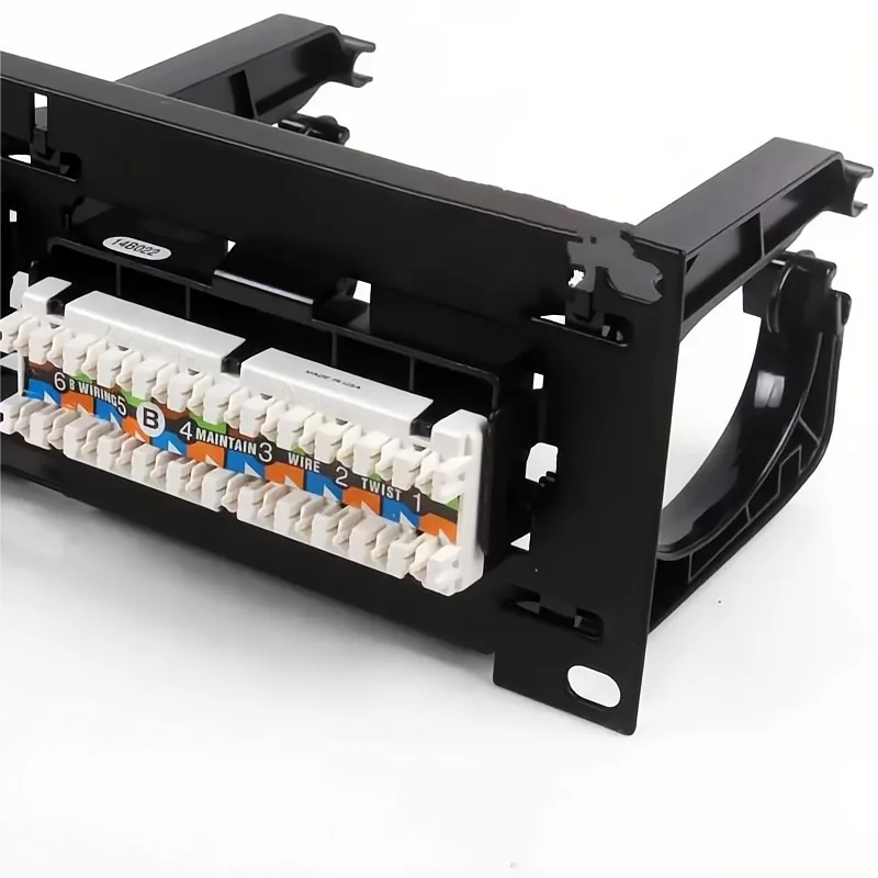 Cat6 Unshielded Twisted Pair (UTP) Network Patch Panel, New Gold-Plated ...