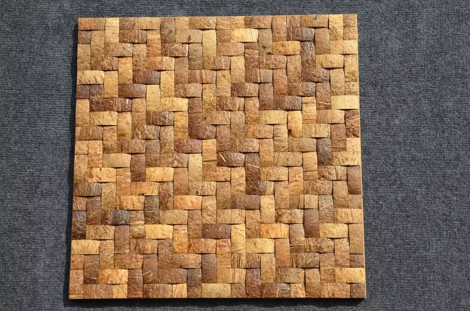 Lightweight Mosaic Wall Panel/wallpaper From Natural Coconut Decorative ...