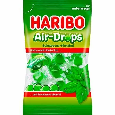 Haribo Air-drops Euka Menthol 100g - Buy Haribo Haribo Bonbon Happy ...