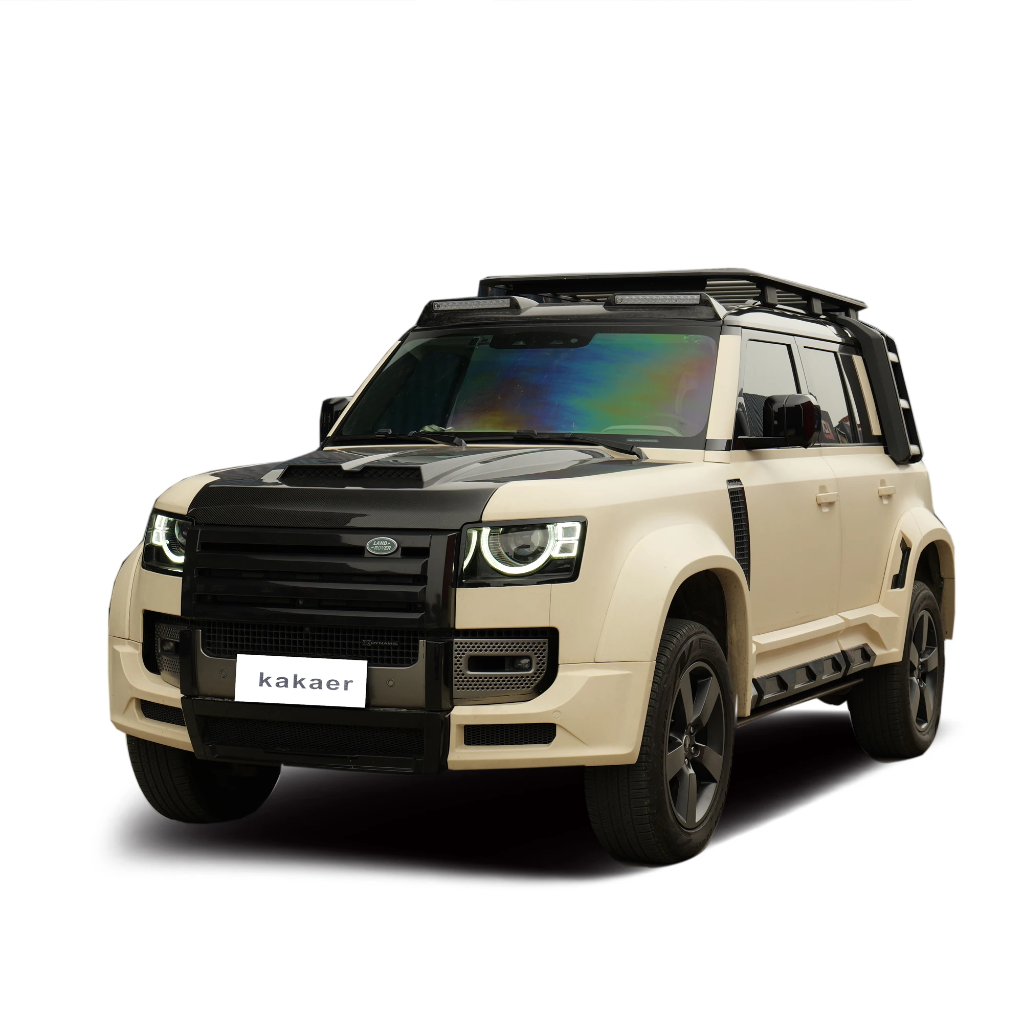 High quality Wide bodykit for land rover defender front lip rear ...