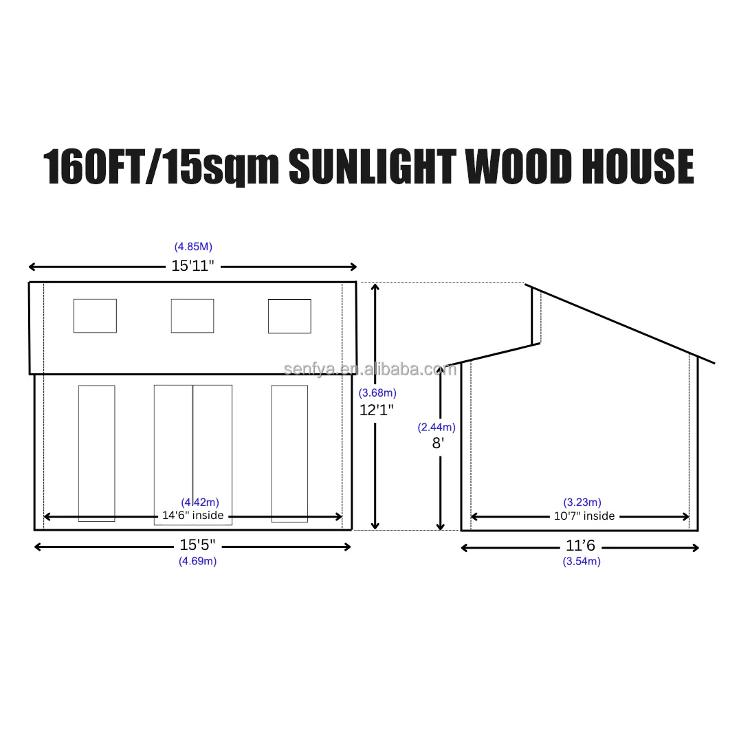 15sqm Sunlight Room Rustic Wood Villa Log Cabin House| Alibaba.com
