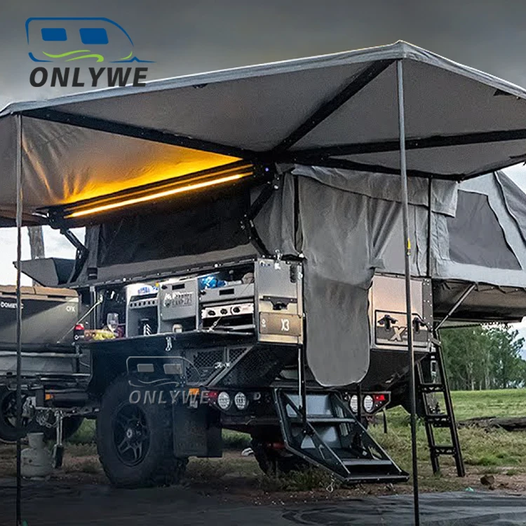 ONLYWE australian standards small caravan off grid travel trailer mini ...