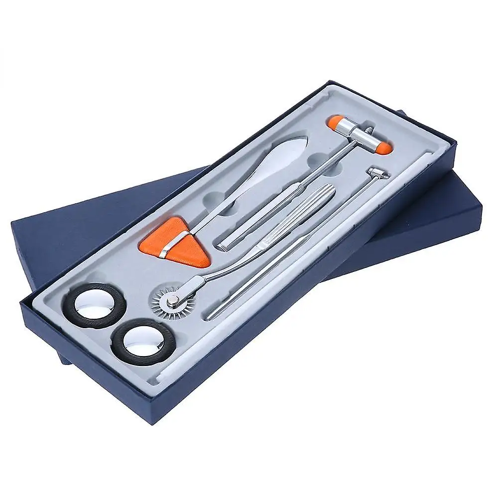 Neurological Reflex Hammer 5 Piece Set With Leather Case Neuro Reflex ...