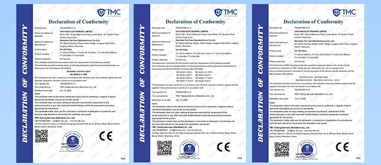 High Power 36W UVC LED Array for Deep UV Curing Systems