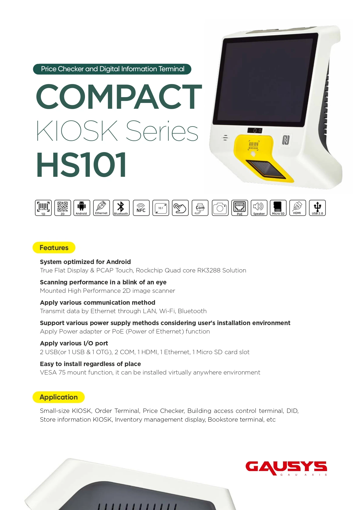 世界最佳韩国无人订单机高斯小型信息亭hs101节省人工成本紧凑尺寸 - Buy 点菜机,韩国无人订购机器,迷你智能设备卡片机购物家居用品无人 ...