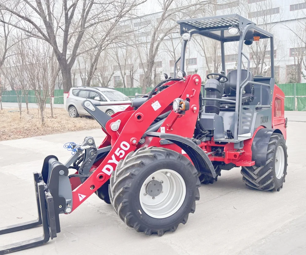 4wd Hydrostatic Hydraulic Articulating Mini Wheel Loader Dy50 - Buy ...
