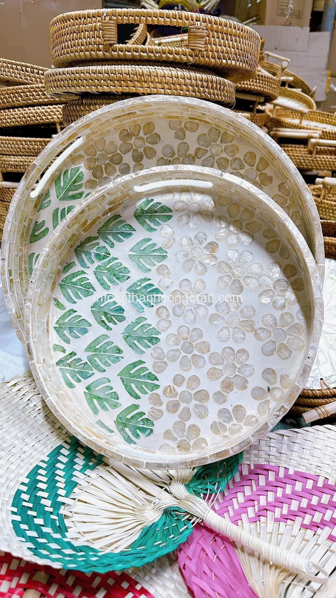 New Design Wholesale Retro Mother Of Pearl Inlaytray Set Decorative ...