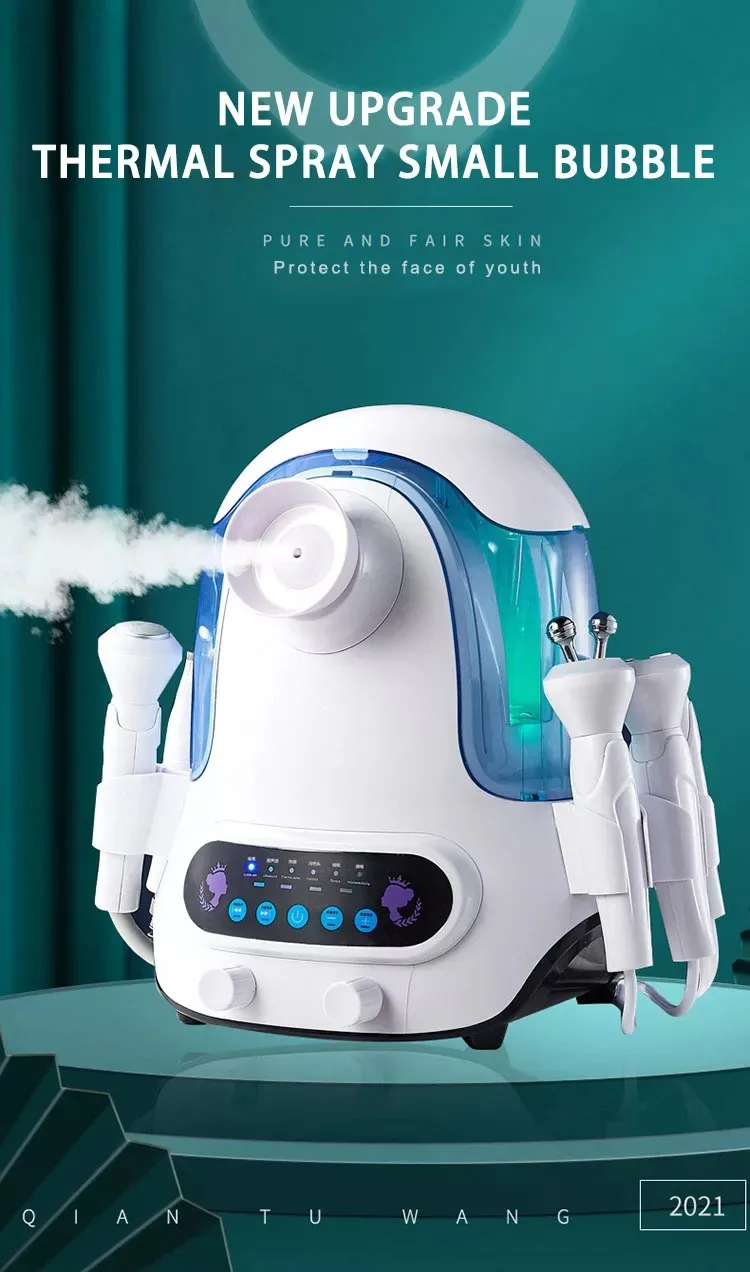 6 In 1 Facial Mist Sprayer Micro Head Nano Spray 300w Hydro Bubble ...