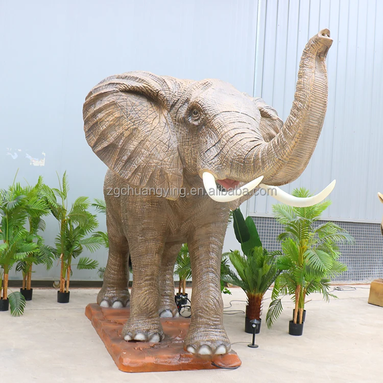 Zoo Park Realistic Life Size Animatronic Animal Elephant