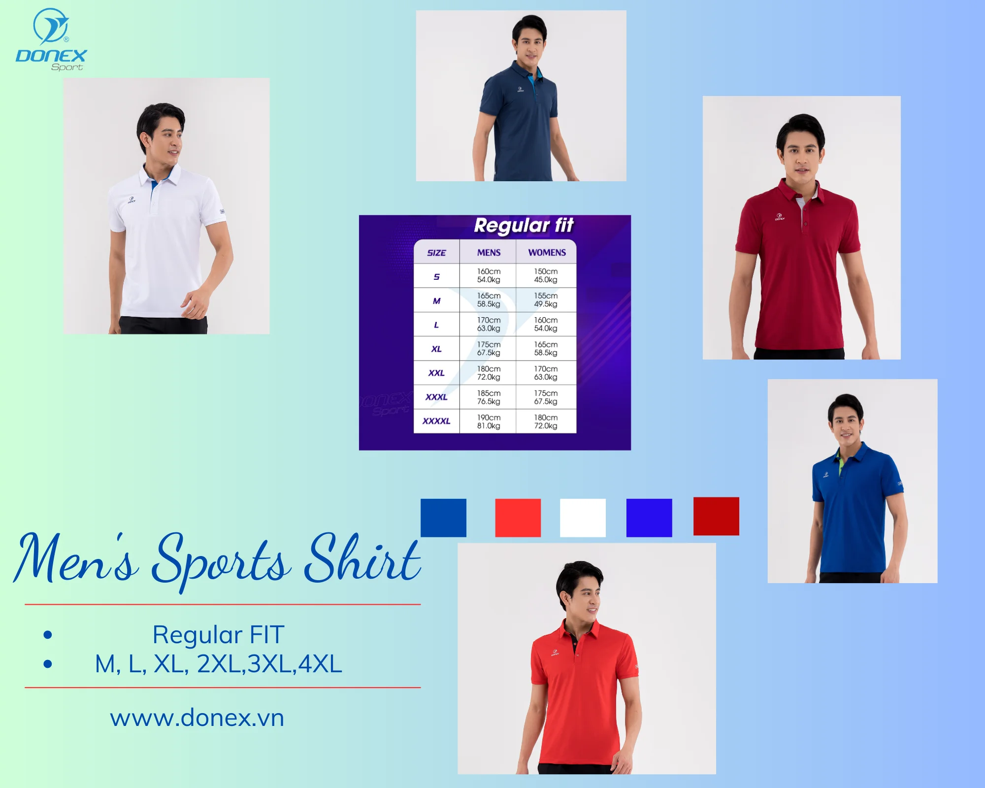 Donex Men's Sports Shirt Mc-9106 Oem Service Big Quantity Ready To ...