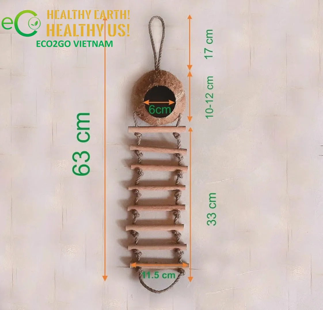 Biodegradable Natural Coconut Bird House / Coconut Shell Bird Nest ...