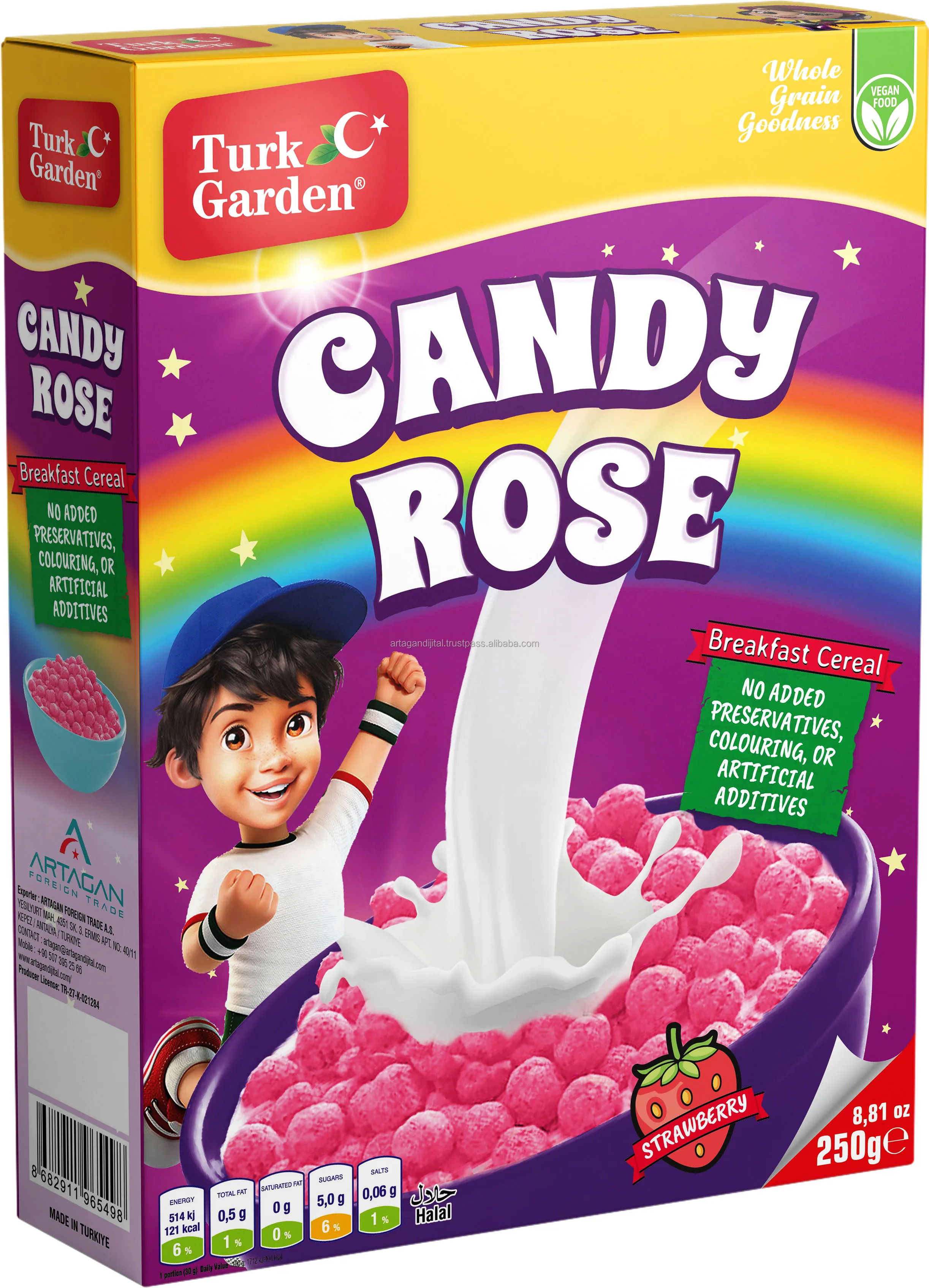 High Quality Breakfast Cereals Candy Rose Strawberry Rose - Buy Cereal ...