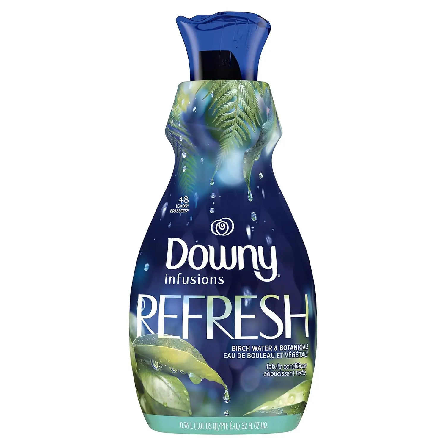 Downy Infusions Liquid Fabric Softener,Refresh,Birch Water & Botonicals ...
