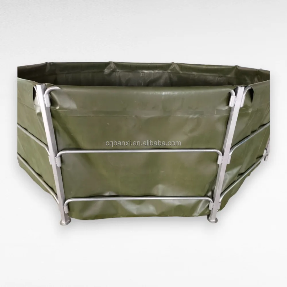 10000L Collapsible Galvanized Trough for Aquatic Farming
