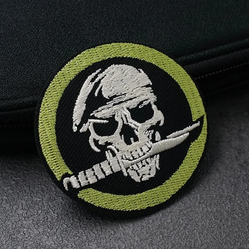 Evil Skull Embroidered Iron On Patches For Diy Stripes Clothes ...