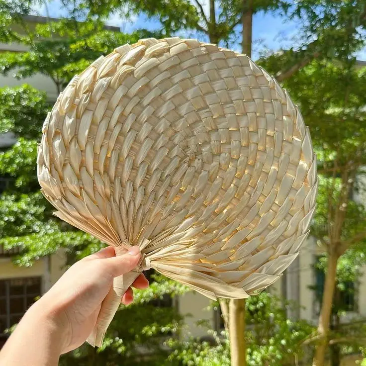 Traditional Seagrass Craft Natural Color Seagrass Raffia Fan Summer ...