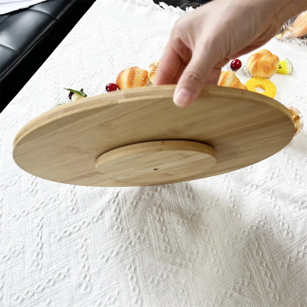 Multifunctional Modern Round Rotating Display Cake Stand Lazy Susan ...