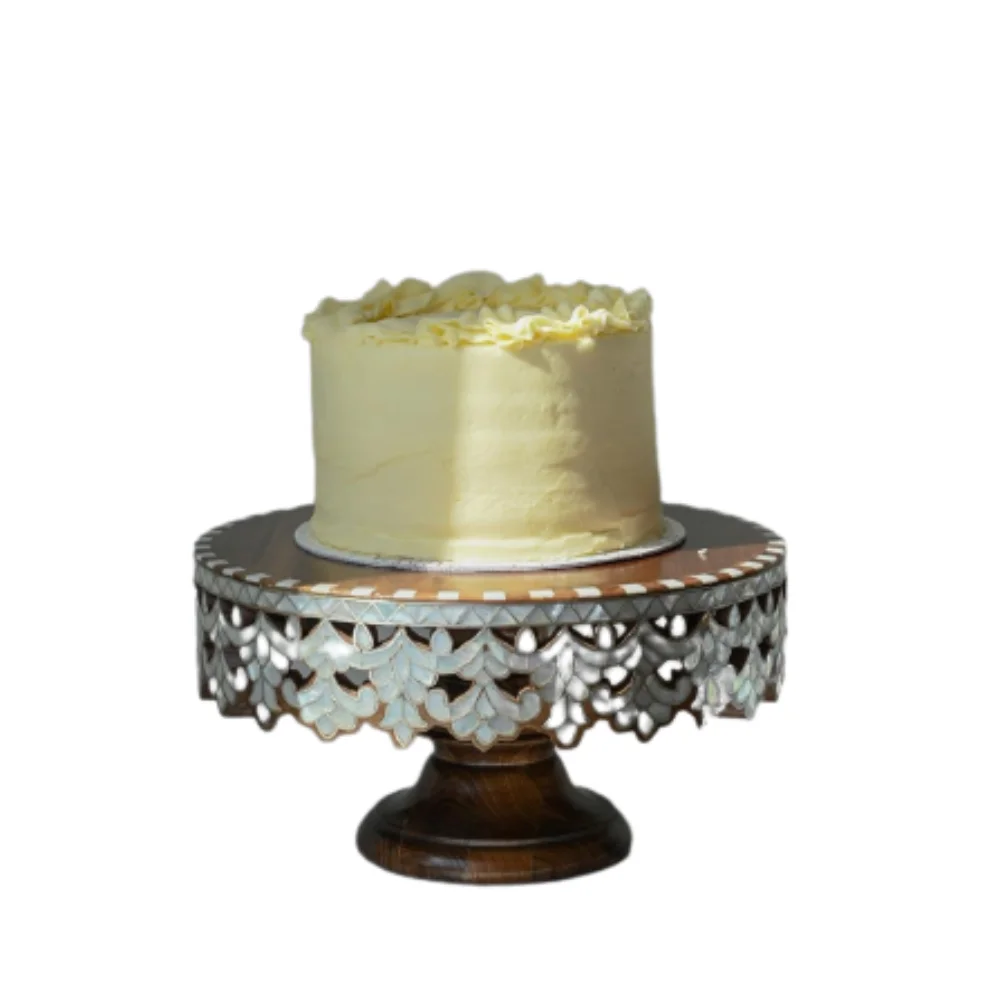 Luxury Design Handcrafted Mother Of Pearl Inlay Cake Stand For Eid ...