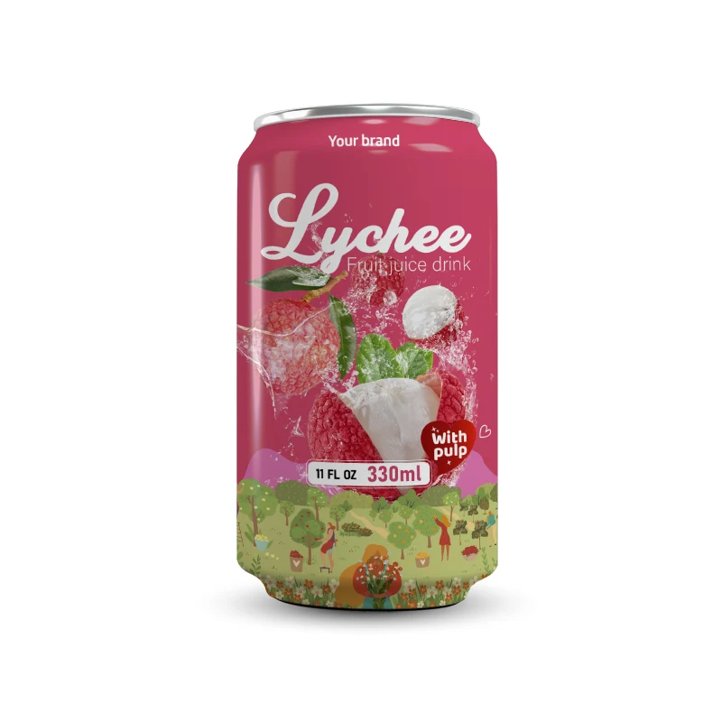 Wholesale Fresh Delicious Healthy Lychee Fruit Juice With Pulp 330ml ...